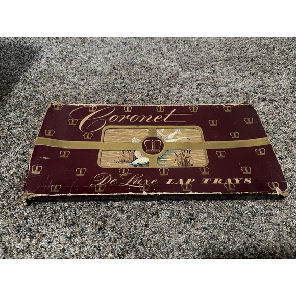 Kitchen | Vintage Coronet Deluxe Lap Trays Set Of 4 W Box Mid Century ...